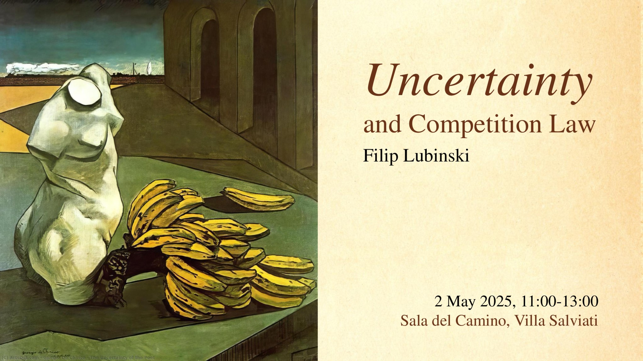 Uncertainty and Competition Law (EUI Seminar) – Filip Lubinski